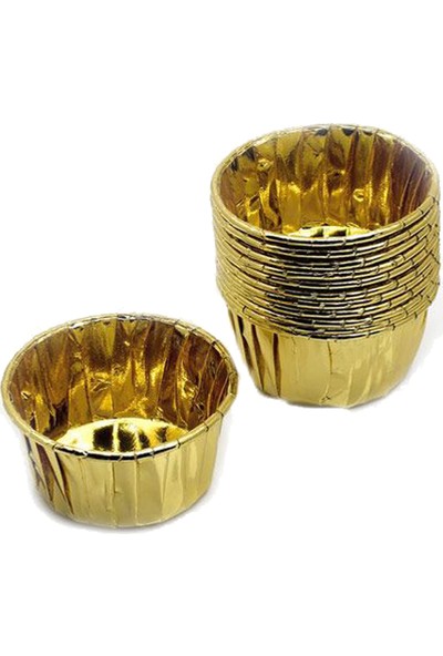 Tahtakale Toptancısı Cupcake Kalıbı Orta Boy 50*39 Sufle-Muffin Altın/Gümüş (24 Adet) Tahtakale Toptancısı Cupcake Kalıbı Orta Boy 50*39 Sufle-Muffin Altın/Gümüş (24 Adet)