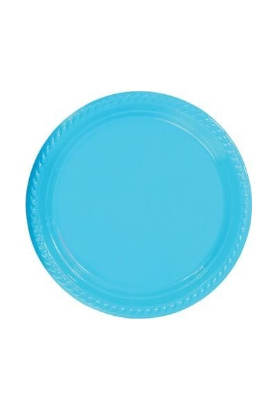 Partici Turkuaz Plastik Tabak 22 cm