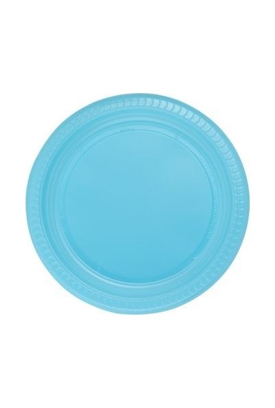 Partici Mavi Plastik Tabak 22 cm