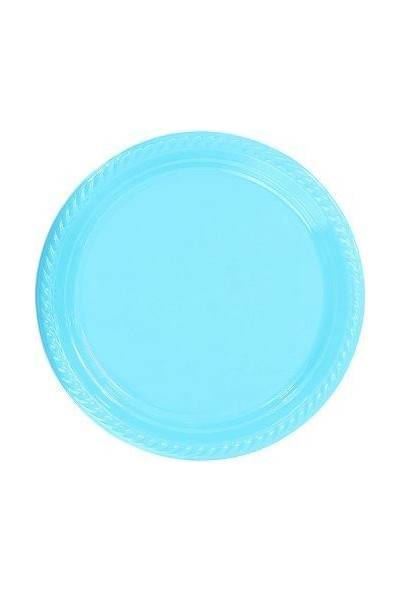 Partici Açık Mavi Plastik Tabak 26 cm Partici Açık Mavi Plastik Tabak 26 cm