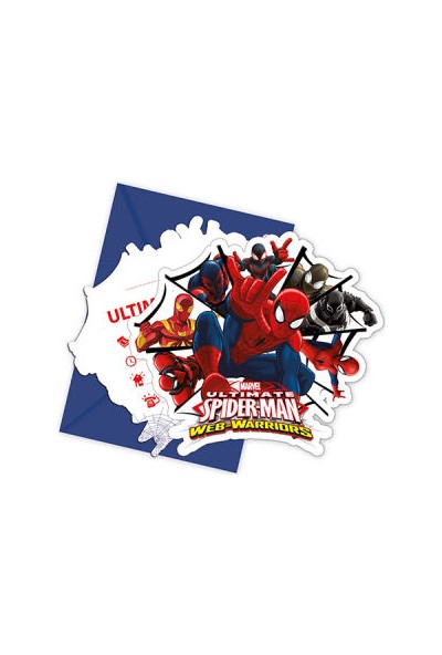 Partici Spiderman Savaşçı Davetiye