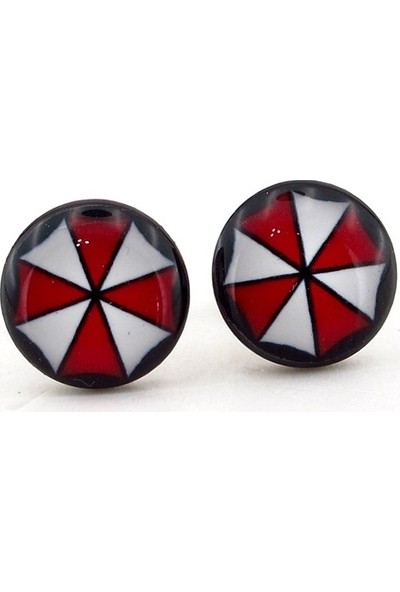 Solfera Resıdent Evıl Umbrella Corp Yuvarlak Unisex Çelik Küpe E530 Solfera Resıdent Evıl Umbrella Corp Yuvarlak Unisex Çelik Küpe E530