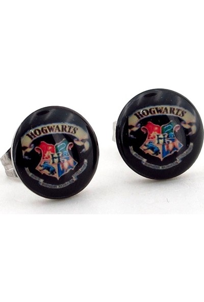Solfera Harry Potter Hogwarts Okul Logosu Unisex Çelik Küpe E533