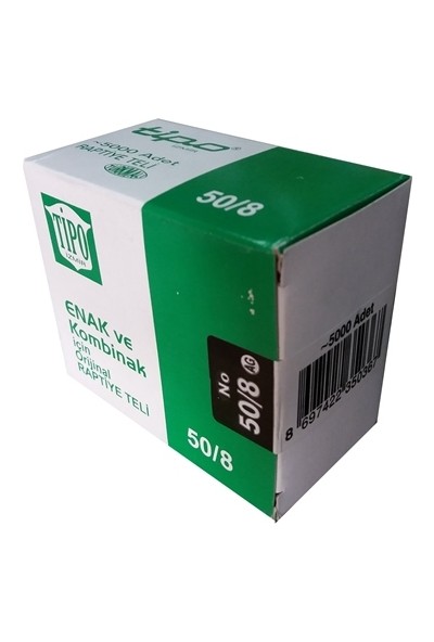 Tipo Zımba Teli 50 - 8 5000 Adet Tipo Zımba Teli 50 - 8 5000 Adet