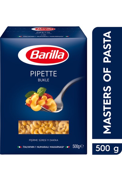 Barilla Bukle/Pipette Sade Makarna 500 Gr