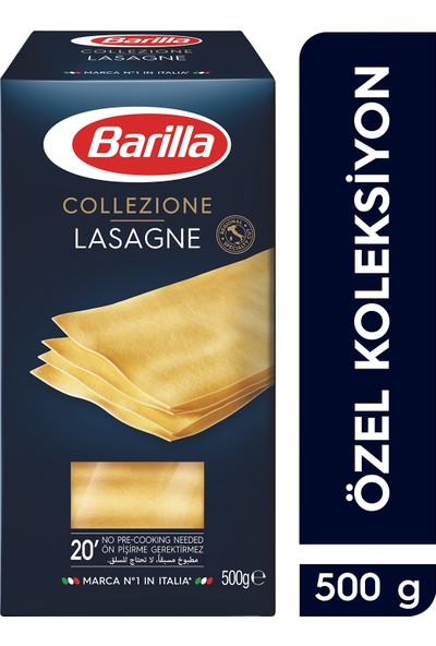 Barilla Lazanya/ Lasagne Sade Makarna 500 Gr