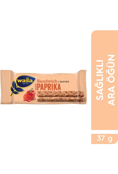 Wasa Kırmızı Biberli Ve Krem Peynirli Sandviç/ Wasa Sandwich Cheese & Paprika Wasa Kırmızı Biberli Ve Krem Peynirli Sandviç/ Wasa Sandwich Cheese & Paprika
