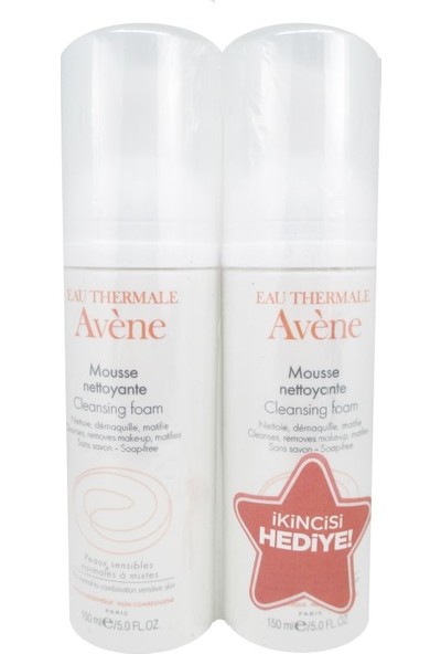 Avene Cleansing Foam 2x150 ml İkiz Set Avene Cleansing Foam 2x150 ml İkiz Set