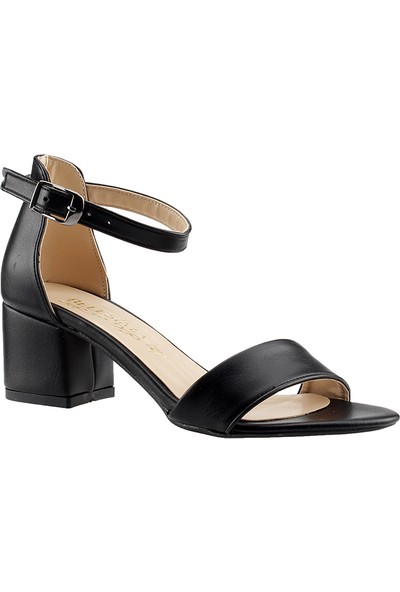 Ayakland Bsm 62 Siyah Kadın Sandalet