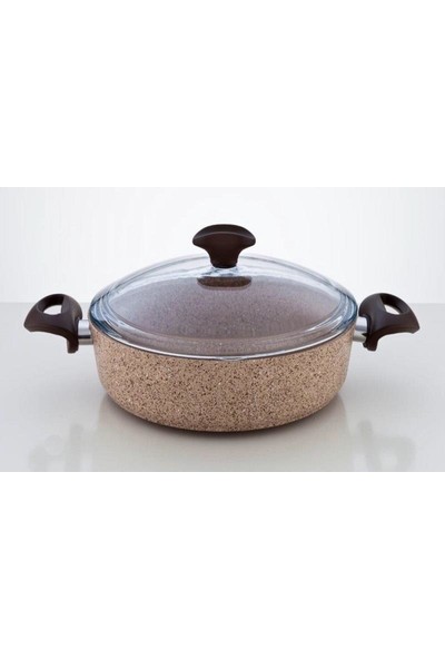 Falez Creamy Granitec 24 cm Kısa Granit Tencere Falez Creamy Granitec 24 cm Kısa Granit Tencere