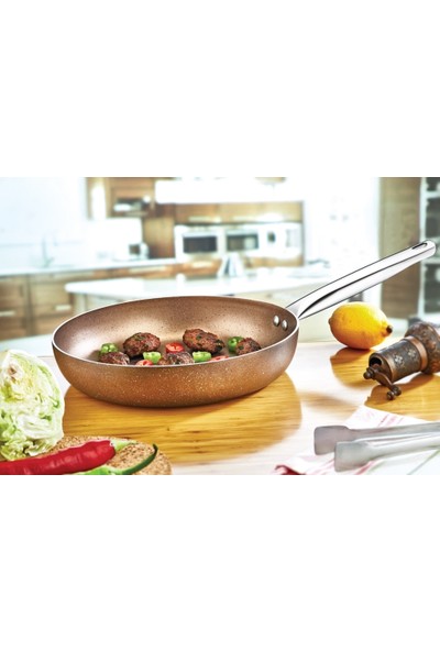 Zest İnci Serisi Granit Serisi 32 Cm Tava