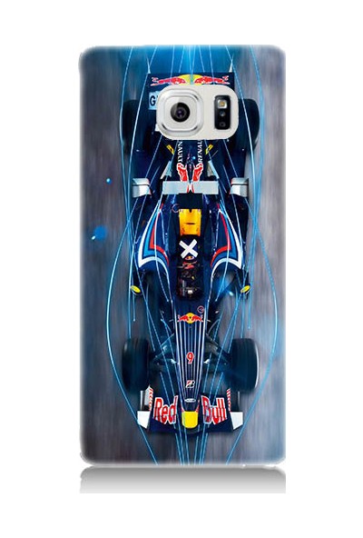 Teknomeg Samsung Galaxy Note 5 F1 Red Bull Desenli Tasarım Silikon Kılıf