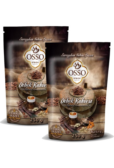 Osso Osmanlı Dibek Kahvesi 200 Gr x 2 Adet Osso Osmanlı Dibek Kahvesi 200 Gr x 2 Adet