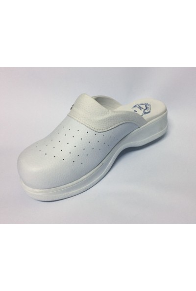 Hipokrat Tam Beyaz Sabo Terlik Doktor Hemşire Hastane Aşçı Terliği