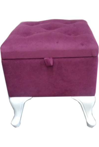 Ertok Sandıklı Puf Koltuk Mor (Mürdüm)