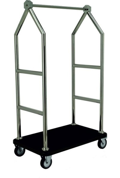 Arı Metal 7512 Krom Valiz Taşıma Arabası Çelik Askılı