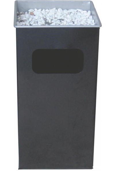 Arı Metal 1118 Kare Küllüklü Çöp Kovası Boyalı 54 Litre Siyah Arı Metal 1118 Kare Küllüklü Çöp Kovası Boyalı 54 Litre Siyah