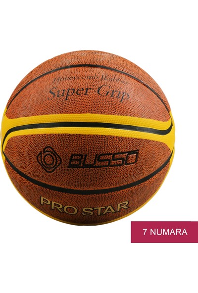 Busso Kahverengi Basketbol Topu Pro Star Basketbol Brown