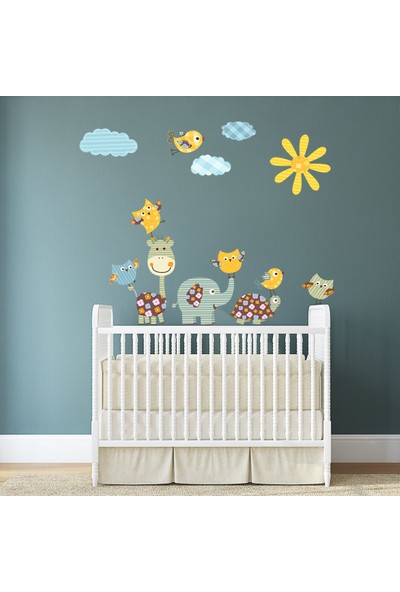 DekorLoft Motifli Hayvanlar Çocuk Odası Sticker CS-538 DekorLoft Motifli Hayvanlar Çocuk Odası Sticker CS-538
