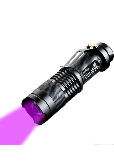 UltraFire Kriminal UV Led Mor Işık El Feneri UltraFire Kriminal UV Led Mor Işık El Feneri