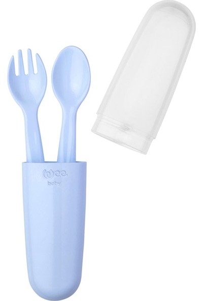 Wee Baby 134 Çatal Kaşık Seti - Mavi Wee Baby 134 Çatal Kaşık Seti - Mavi
