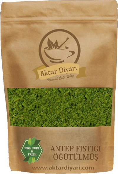 Aktar Diyarı Antep Fıstığı Öğütülmüş 100 gr Aktar Diyarı Antep Fıstığı Öğütülmüş 100 gr