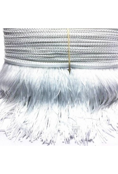 Brode Beyaz Saçak Püskül İşleme Şerit 25 cm Brode Beyaz Saçak Püskül İşleme Şerit 25 cm