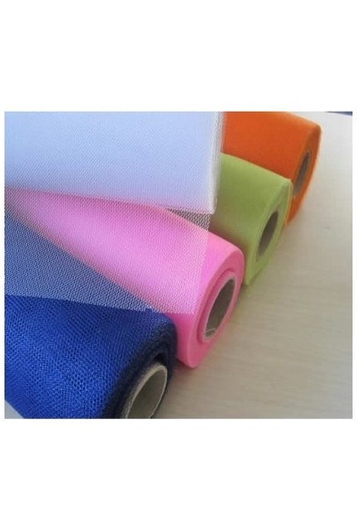 Carvonn İran Tülü 40 Metre Süs Tülü Kapı Süsü Bebek Şekeri Nikah Şekeri Süsleme En: 70 cm