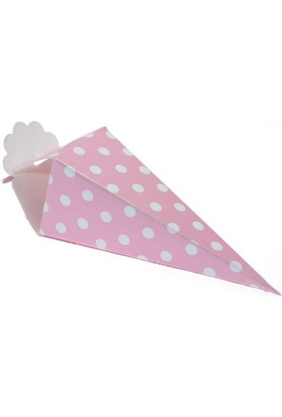 Elite Külah 25 Adet Puantiyeli Külah Mevlit Lokum Şeker Külahı Pembe 12,5 cm * 4 cm Elite Külah 25 Adet Puantiyeli Külah Mevlit Lokum Şeker Külahı Pembe 12,5 cm * 4 cm