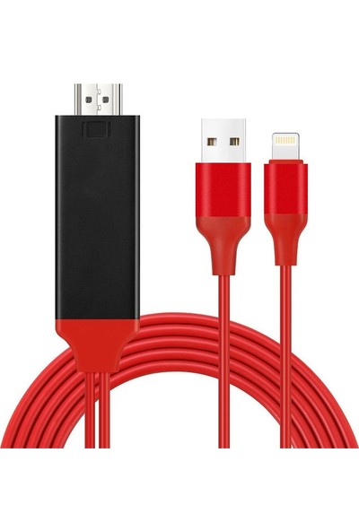 Alfais 4308 Lightning HDMI Çevirici Dönüştürücü Tv Kablosu (iPhone 5/6/7/8/X Plus İçin) Alfais 4308 Lightning HDMI Çevirici Dönüştürücü Tv Kablosu (iPhone 5/6/7/8/X Plus İçin)