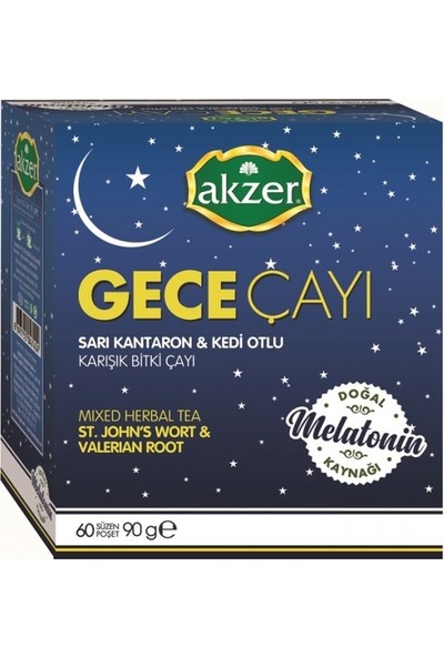 Akzer Gece Çayı 60 Süzen Poşet