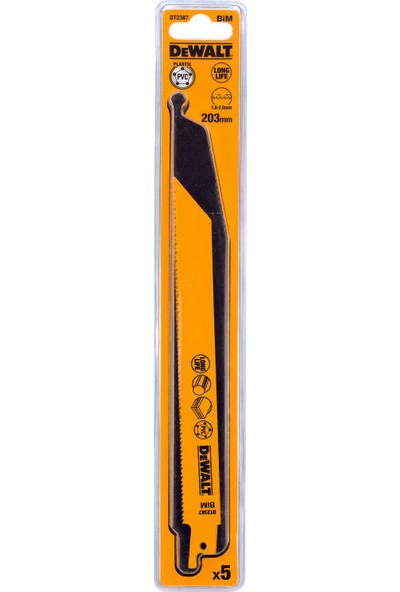 Dewalt Dt2387 Tilki Kuyruğu Testere Bıçağı Plastik, Boru 5Ad.