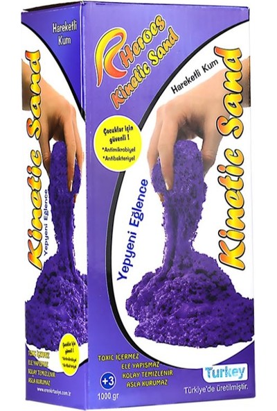 Kinetic Sand Uzay Kumu - 1 kg Premium Oyun Hamuru - Lila Kinetic Sand Uzay Kumu - 1 kg Premium Oyun Hamuru - Lila