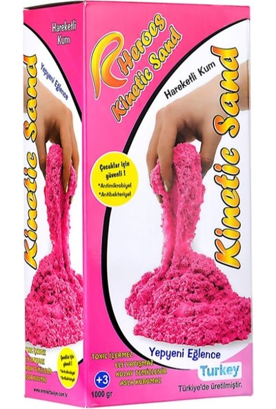 Kinetic Sand Uzay Kumu - 1 kg Premium Oyun Hamuru - Pembe Kinetic Sand Uzay Kumu - 1 kg Premium Oyun Hamuru - Pembe