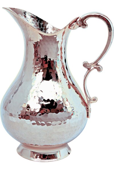 Promata Elde Dövme Bakır Sürahi, Otantik Bakır Su ve Meşrubat Sürahisi