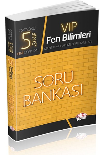 Editör Yayınları 5. Sınıf VIP Fen Bilimleri Soru Bankası