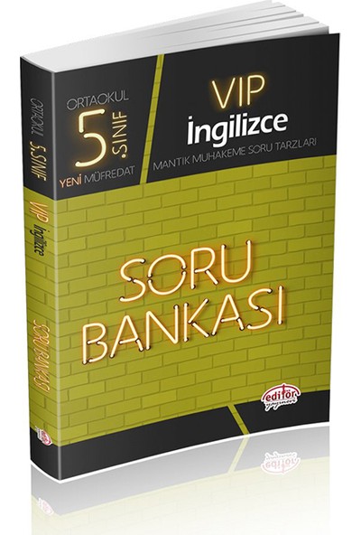Editör Yayınları 5. Sınıf VIP İngilizce Soru Bankası