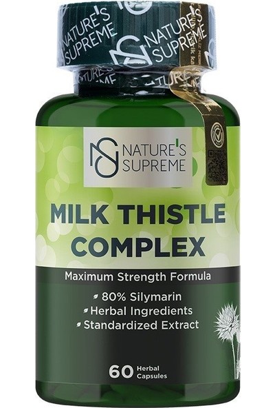 Nature's Supreme Milk Thistle Complex 60 Kapsül Nature's Supreme Milk Thistle Complex 60 Kapsül