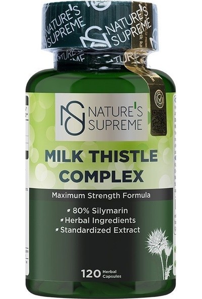 Nature's Supreme Milk Thistle Complex 120 Kapsül Nature's Supreme Milk Thistle Complex 120 Kapsül