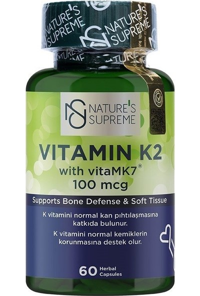 Nature's Supreme Vitamin K2 100 Mcg 60 Kapsül