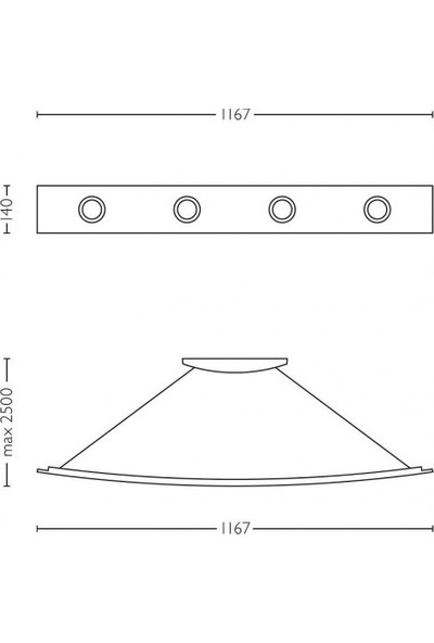 Philips Lirio Altena Led Alüminyum Sarkıt