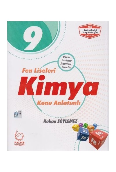Palme Yayıncılık 9. Sınıf Fen Liseleri Kimya Konu Kitabı Yeni 2019 Palme Yayıncılık 9. Sınıf Fen Liseleri Kimya Konu Kitabı Yeni 2019