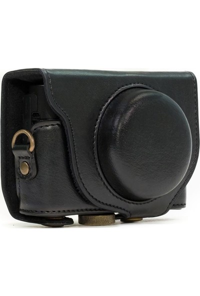 MegaGear Sony Rx100VI, Rx100V, Rx100IV Suni Deri Kamera Çantası MegaGear Sony Rx100VI, Rx100V, Rx100IV Suni Deri Kamera Çantası