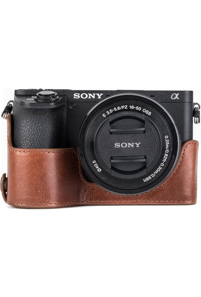 Megagear MG1204 Sony Alpha A6500 Hakiki Deri Kamera Çantası Megagear MG1204 Sony Alpha A6500 Hakiki Deri Kamera Çantası