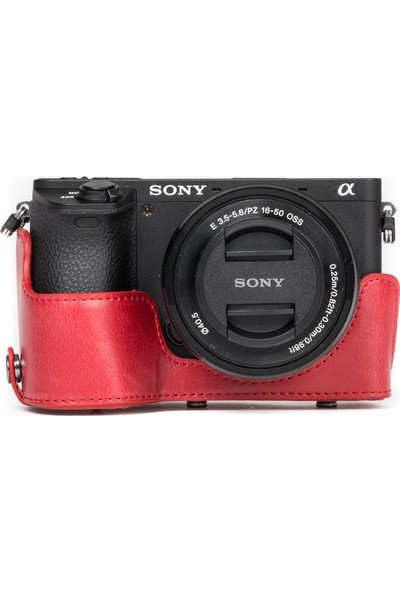 MegaGear Sony Alpha A6500 (16-50 mm) Suni Deri Kamera Çantası MegaGear Sony Alpha A6500 (16-50 mm) Suni Deri Kamera Çantası