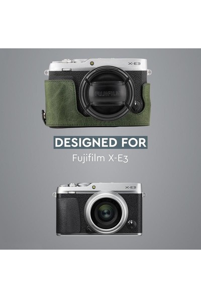 Megagear MG1344 Fujifilm X-E3 Hakiki Deri Kamera Çantası