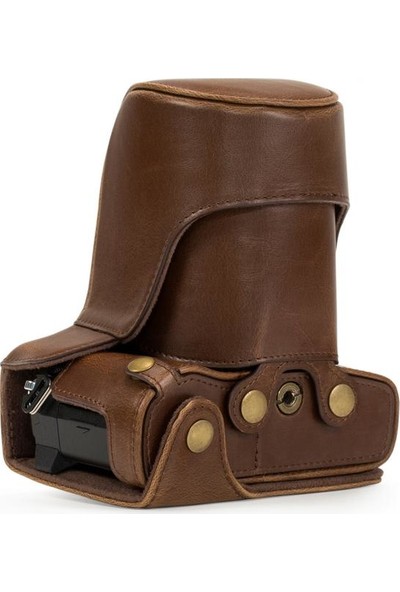 MegaGear Olympus OM-D E-M5 MII (12-40mm) Suni Deri Kamera Çantası