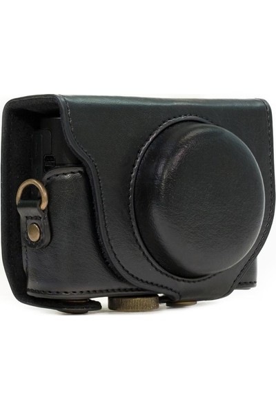 MegaGear Sony Cyber-Shot DSC-HX80, HX90V Suni Deri Kamera Çantası MegaGear Sony Cyber-Shot DSC-HX80, HX90V Suni Deri Kamera Çantası