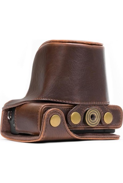 Megagear Canon Eos M10 Suni Deri Kamera Çantası