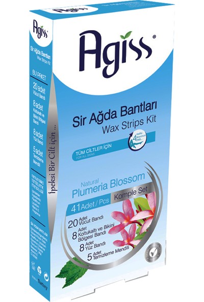 Agiss Komple Set Ağda Bandı Plumerya Çiçeği Agiss Komple Set Ağda Bandı Plumerya Çiçeği